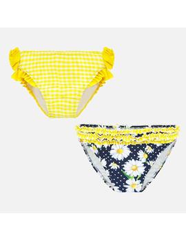 Set Culetines Mayoral Flores Vichi Amarillo Bebe